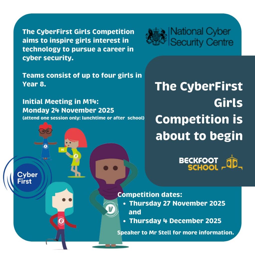 CyberFirst Girls Competition – December 2025 – Beckfoot School